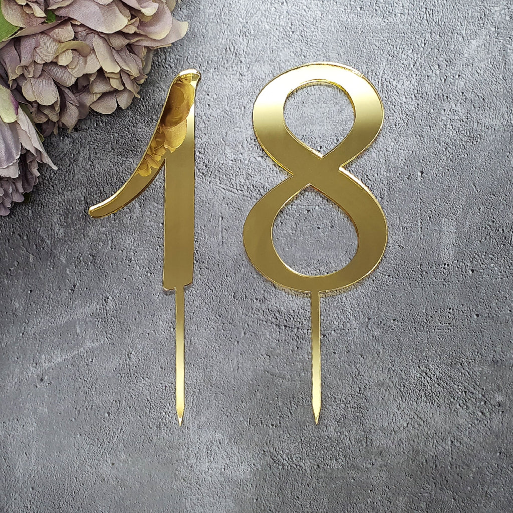 Personalised Happy 18 Cake Topper - Number – Cube 21